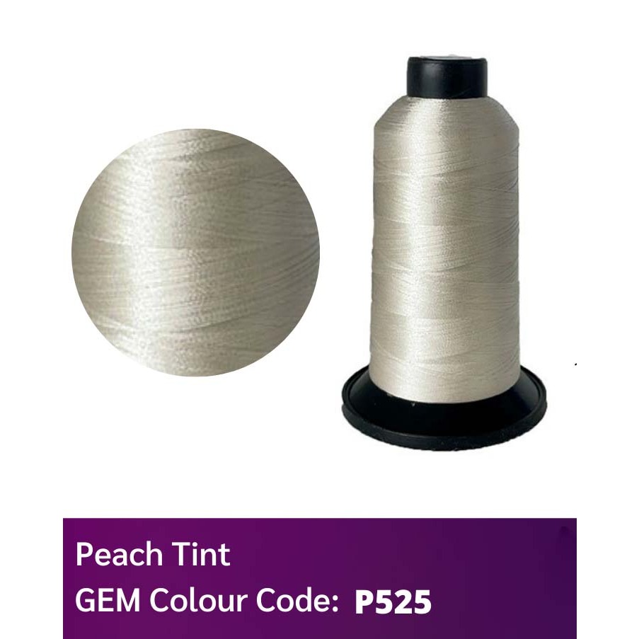 ไหมปัก GEM Embroidery Thread โทนส้ม Orange ซักฟอกสีไม่ตก 3,000 เมตร ...