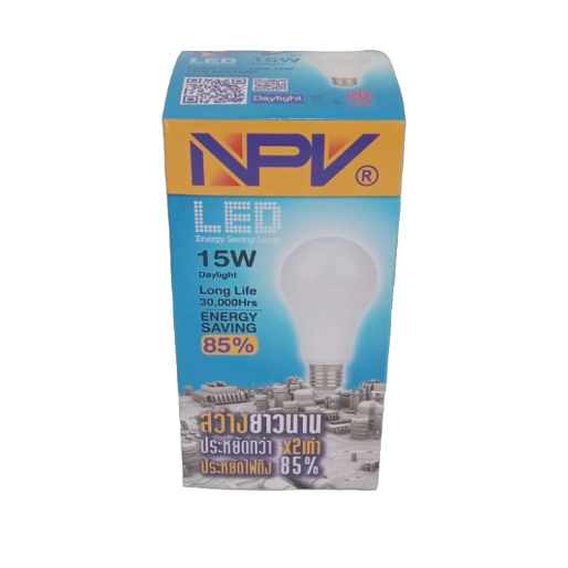 หลอดไฟ LED DC 12-85v 15w IWACHI แสงสีขาว 15W Daylight ไฟคีบแบต โซล่าเซลล์ ขนาด หลอดโซล่าเซลล์ ...