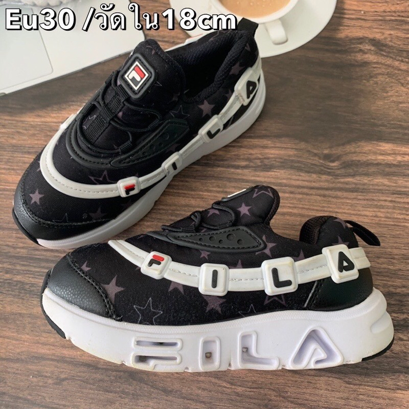 รองเท้าเด็กมือสอง งานแบรนด์ รองเท้าผ้าใบเด็ก (NB-Fila.) | Shopee Thailand