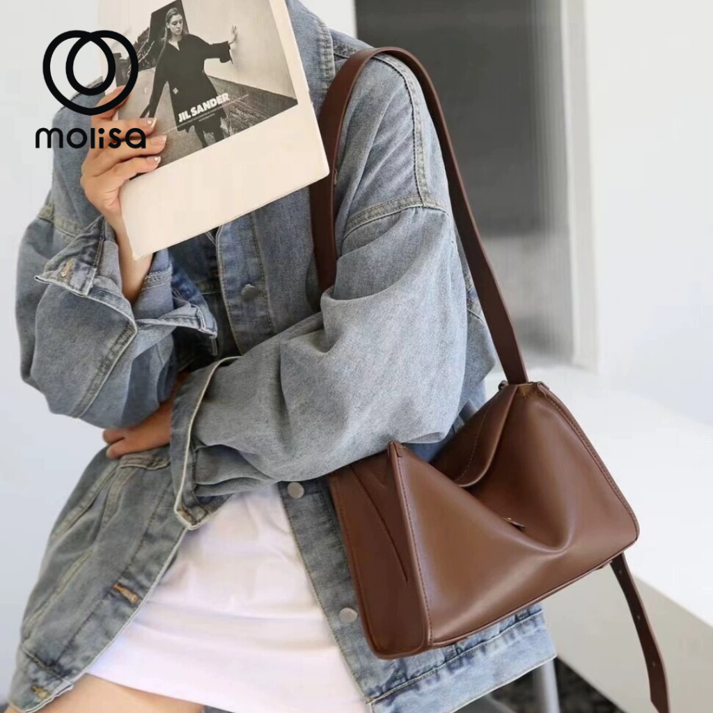 Molisa รุ่นลิมิเต็ด กระเป๋าแฟชั่นผู้หญิง หนังแพะ สไตล์มินิมอล มี 3 สี ...