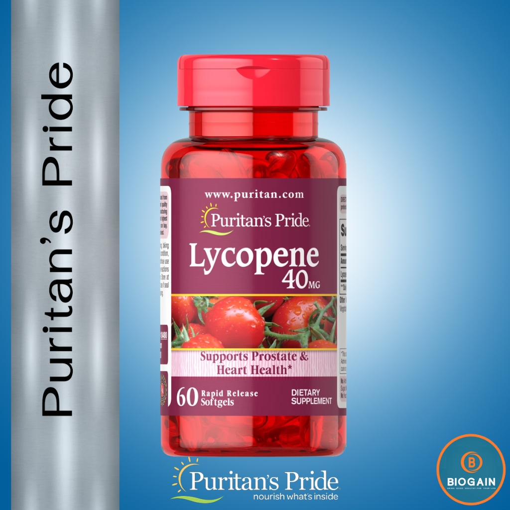 Puritan's Pride Lycopene 40 mg / 60 Softgels | Shopee Thailand