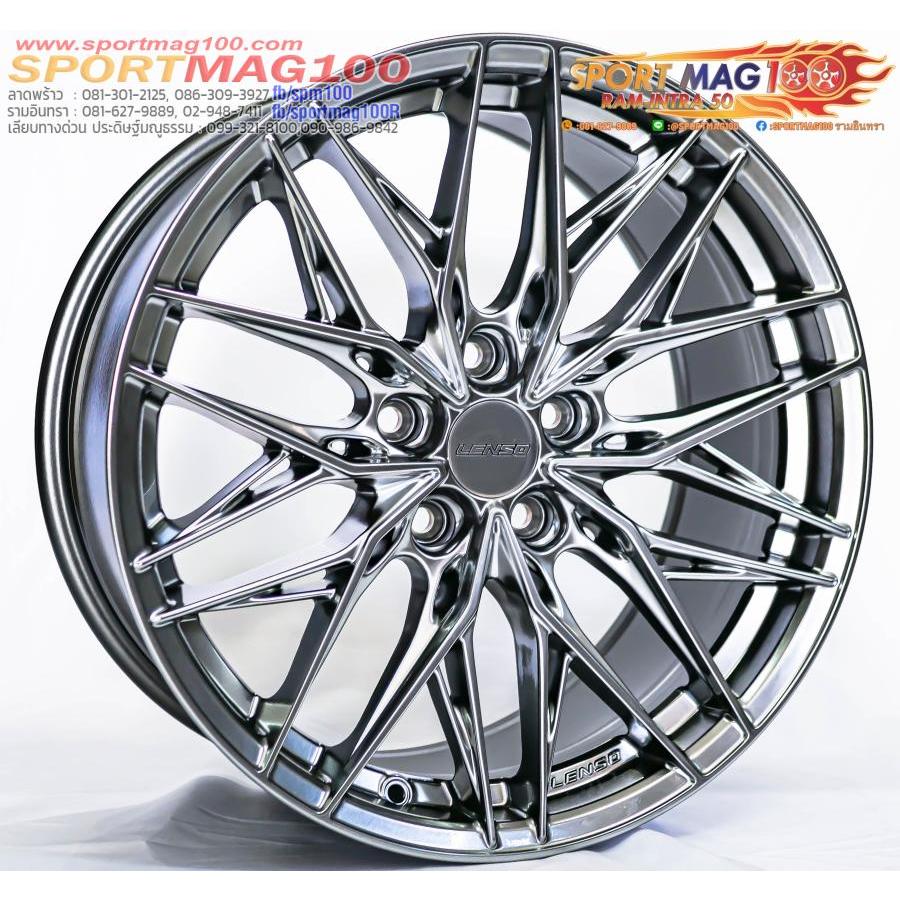 แม็กซ์ใหม่ Lenso JAGER JAY YETI ไฮเปอร์แบล็ค 7.5-17นิ้ว 5รู114 ET35 ...