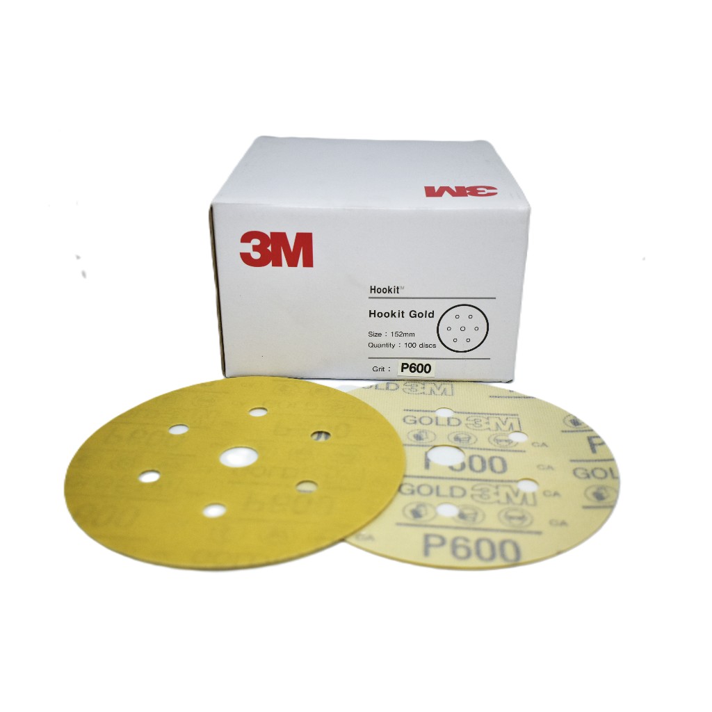 (1-5 แผ่น) 3M 255P/236U กระดาษทรายกลมขัดแห้ง ขนาด 6 นิ้ว 6 รู หลังกำมะหยี่ | Shopee Thailand