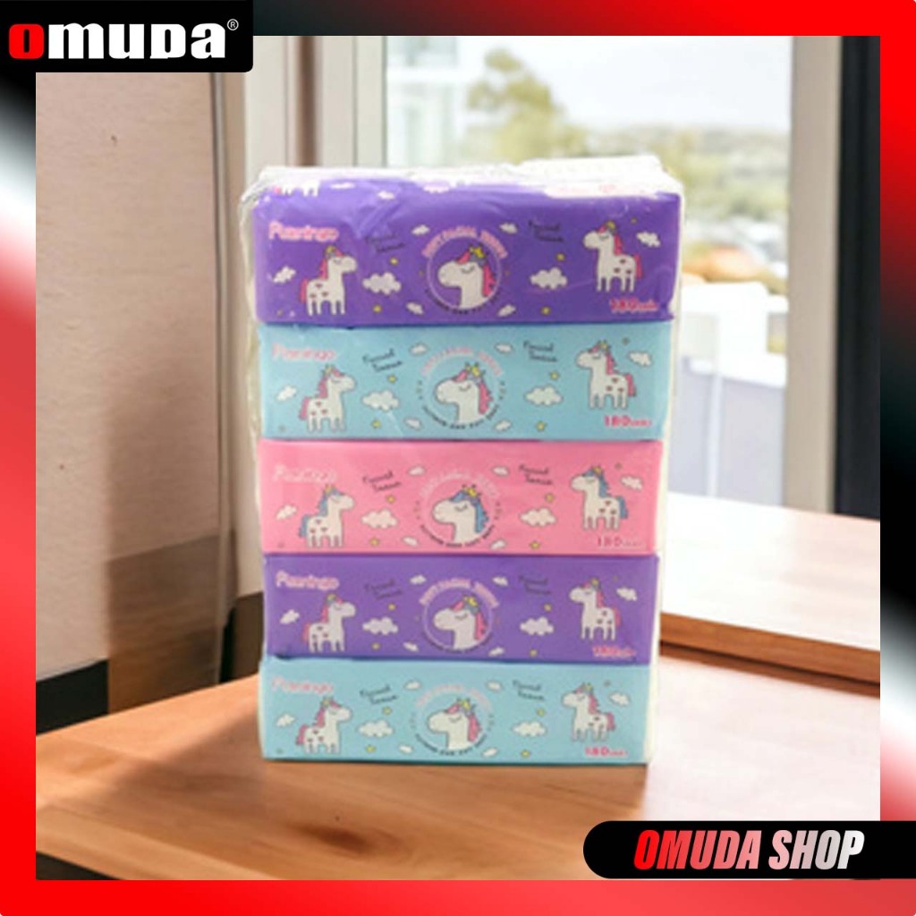 OMUDA_SHOPมาใหม่ล่าสุด ทิชชู่โพนี่(ยกแพ็ค 5 ห่อ)หนา 3 ชั้น | Shopee Thailand