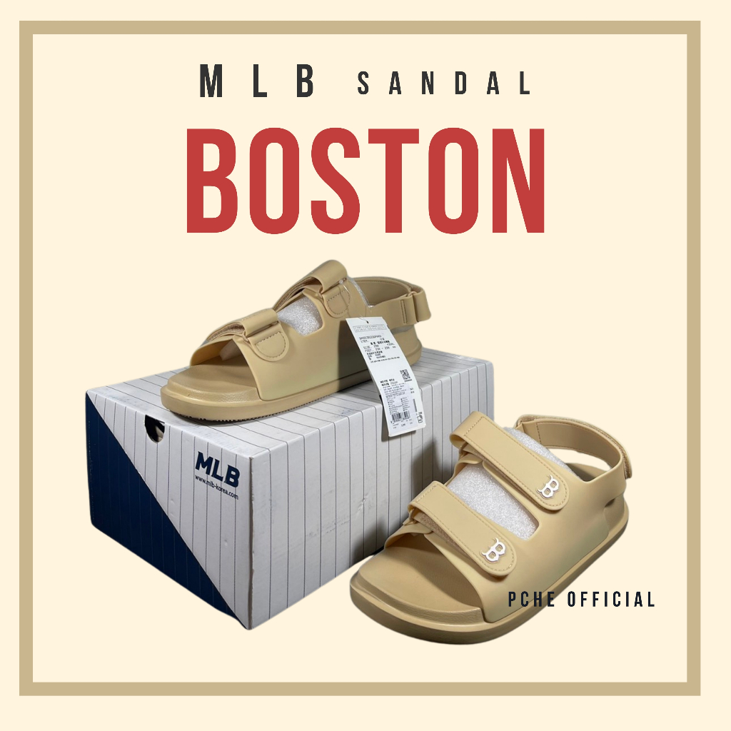 New MLB : Chunky Sandal Boston Red Sox Sandal (รองเท้าแตะ MLB) | Shopee ...