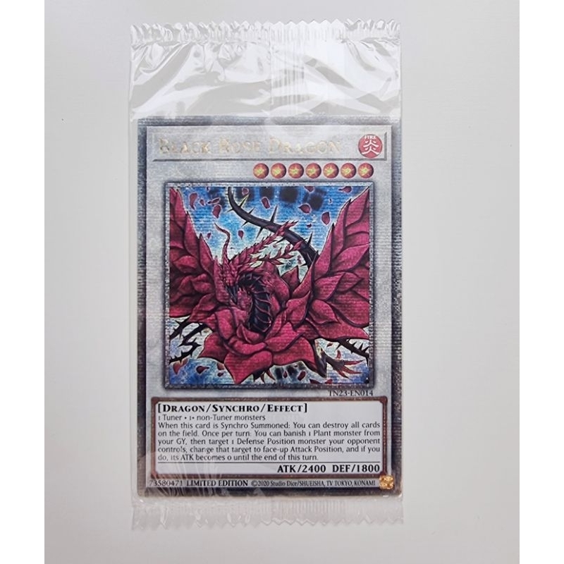 Konami Yugioh การ์ดยูกิ ลิขสิทธิ์แท้ ภาษาอังกฤษ Black Rose Dragon รหัส TN23-EN014 ระดับ Quarter ...