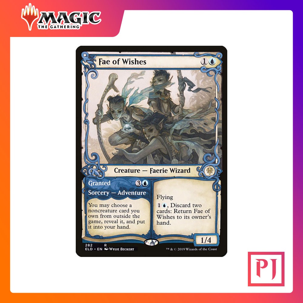 [MTG] Fae of Wishes // Granted (Showcase) [ELD] [BLUE] [RARE] [NORMAL ...