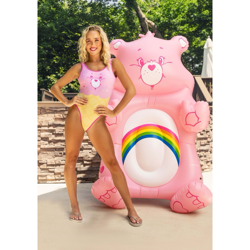 แพลอยน้ำ เป่าลม สูบลม แคร์แบร์ ห่วงยางลอยน้ำ ซัมเม่อพูลปาร์ตี้ Care Bears Inflatable Float ...