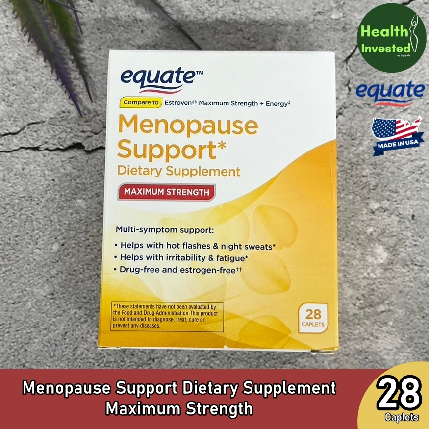 Menopause Support Dietary Supplement Maximum Strength 28 Caplets อาหาร ...