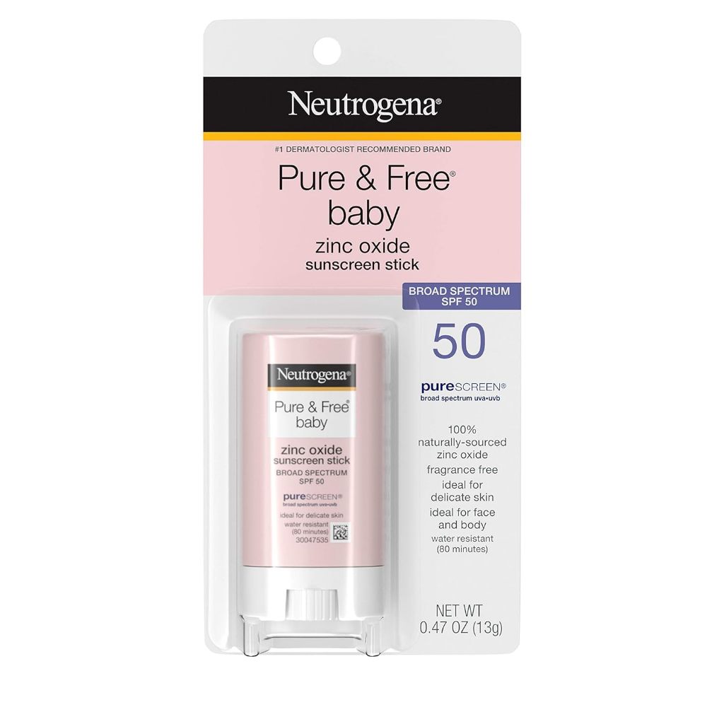 Neutrogena Pure & Free Baby Mineral Sunscreen Stick SPF 50 กันแดดแบบส ...