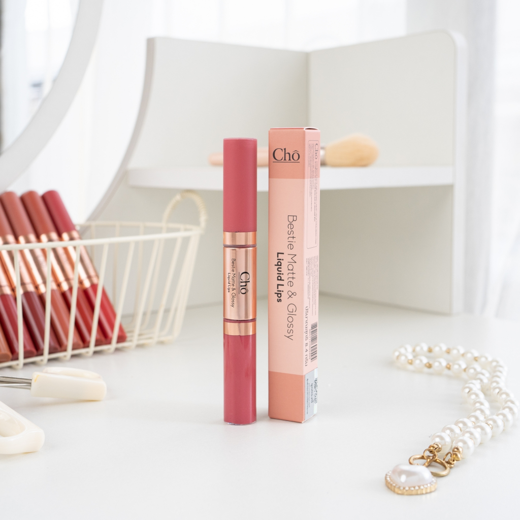 CHO BESTIE MATTE&GLOSSY LIQUID LIP โช เบสตี้ แมทแอนด์กลอสซี่ ลิควิด ...