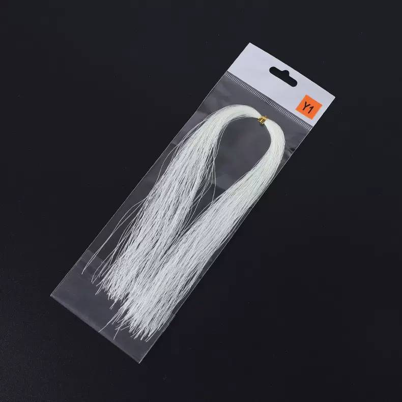 พู่แฟลช สำหรับมัดเบ็ดจิ๊ก ความยาว 30 cm พู่เหยื่อปลอม มีทั้งแบบเรืองแสง ...