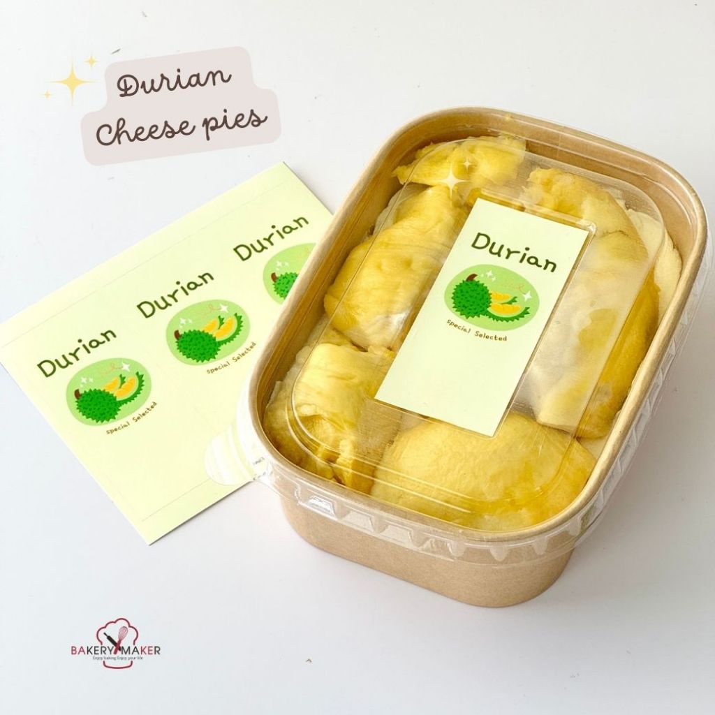 สติกเกอร์ทุเรียน (ตัวเลือก 7 แบบ) ชีสพายทุเรียน,Durian Chesse Pies ...