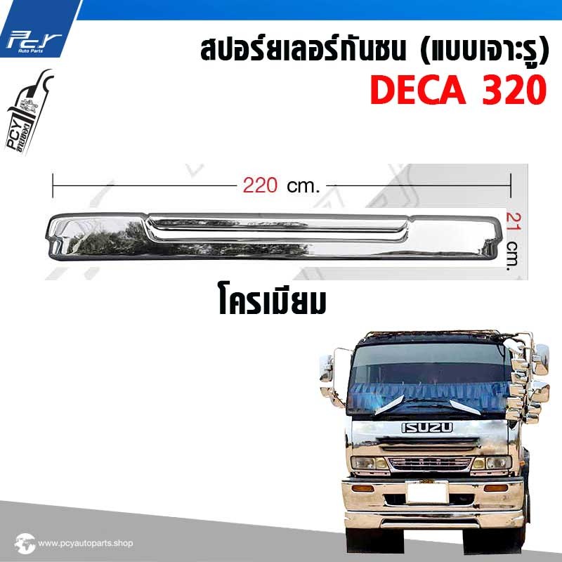 สปอร์ยเลอร์กันชน (เหล็ก-แบบเจาะรู) ISUZU DECA320 | Shopee Thailand