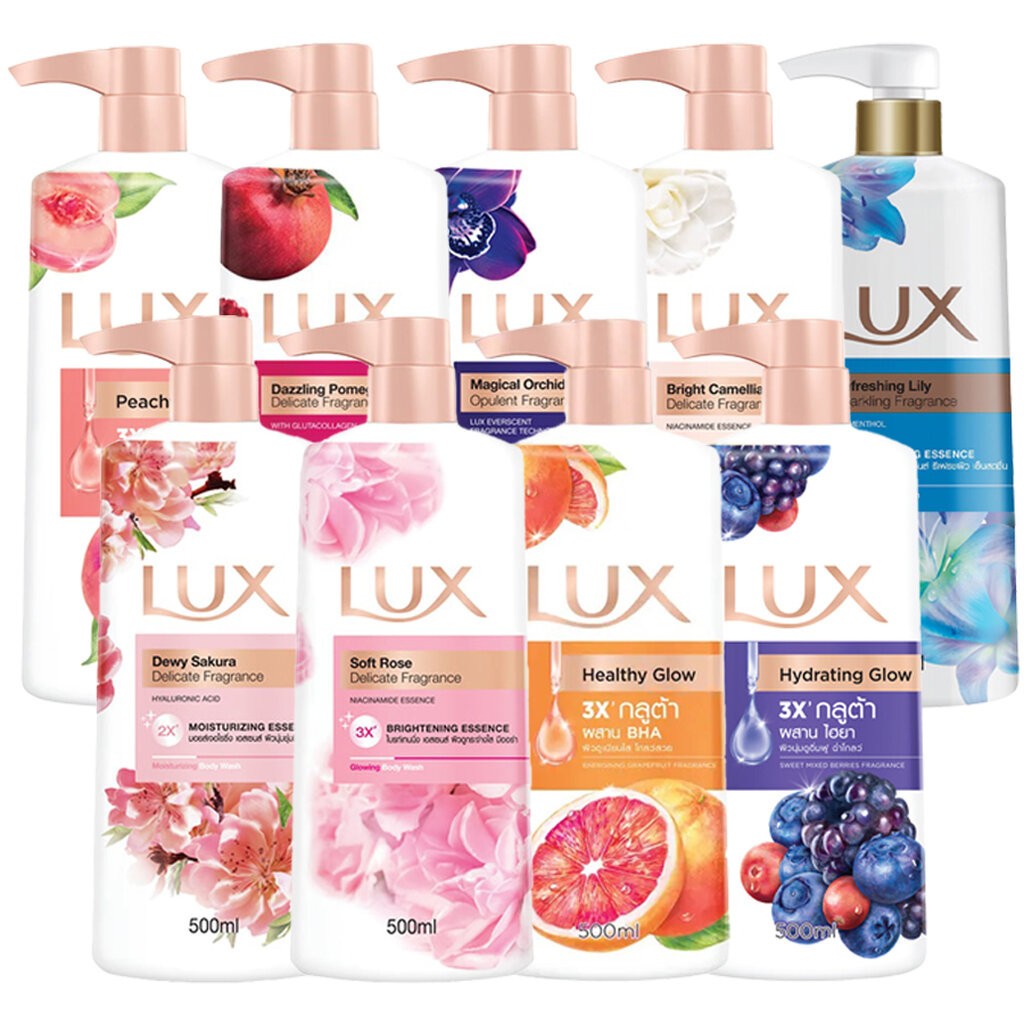 Lux Shower cream ลักส์ ครีมอาบน้ำ ขวดปั๊ม 450ml | Shopee Thailand