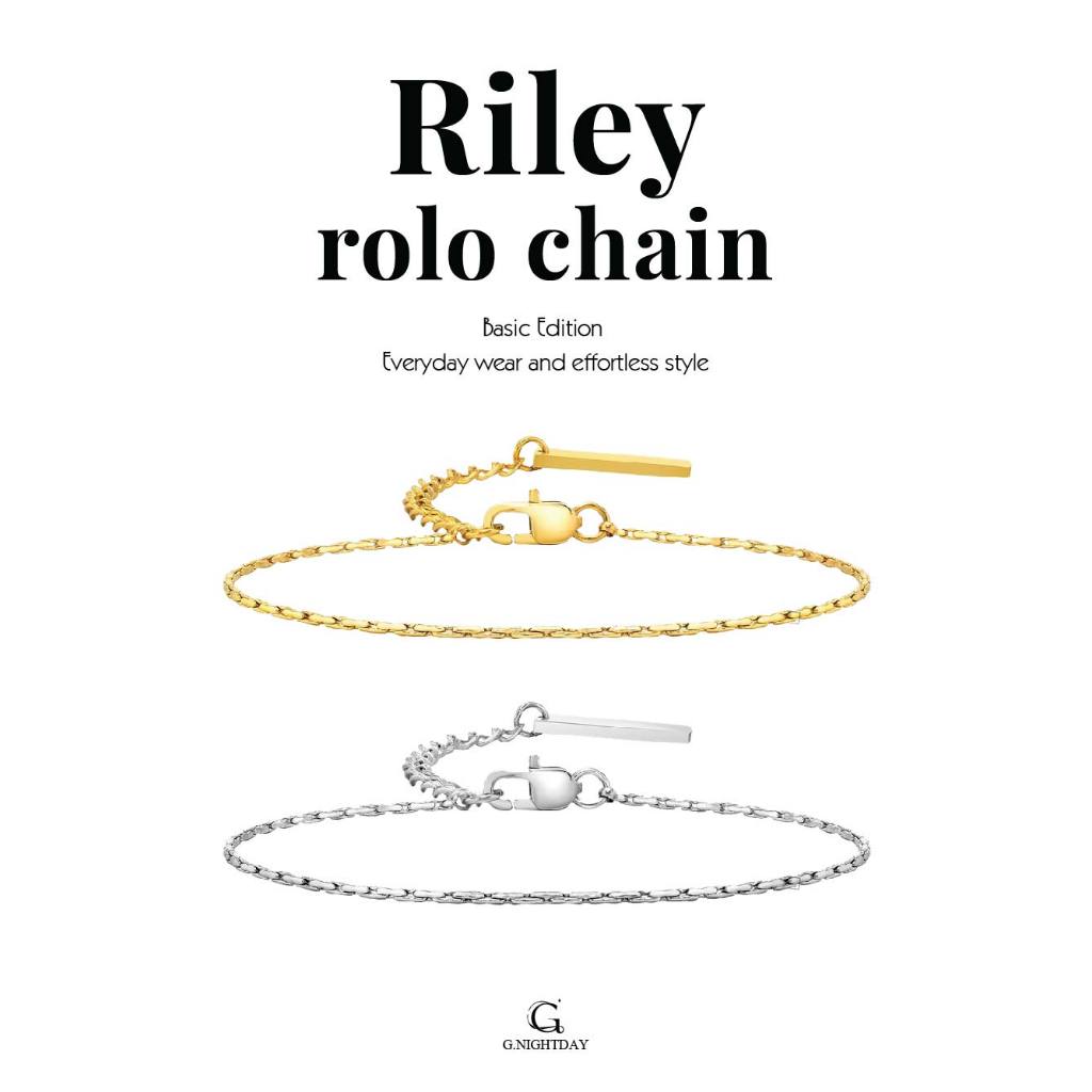 G.NIGHTDAY - Riley chain bracelet สร้อยข้อมือ รุ่นใหม่ | Shopee Thailand