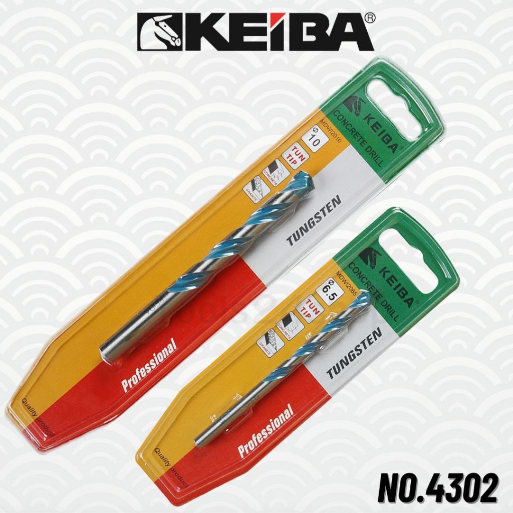 KEIBA ดอกสว่านเจาะคอนกรีต เกลียวคู่ Tungsten ขนาด 3 x 70 mm. - 12 x 150 mm. | Shopee Thailand