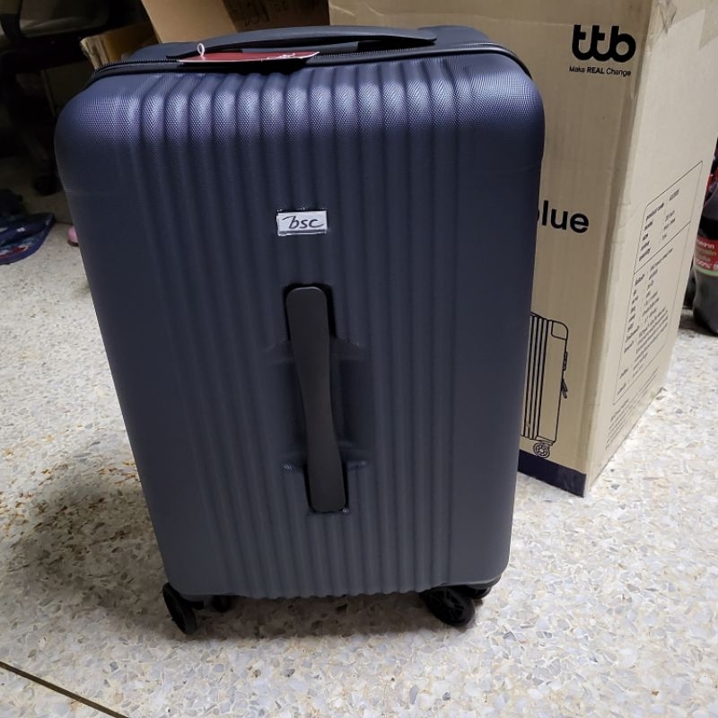 bsc luxury deep blue luggage 20" กระเป๋าเดินทาง ล้อลาก สีน้ำเงิน ...
