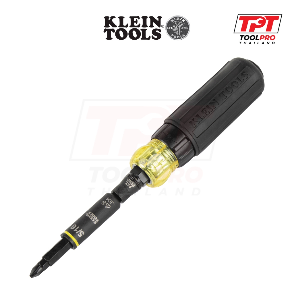 Klein Tools ไขควงกรอกแกรก ดอกอิมแพค 11-in-1 Ratcheting Impact Rated ...