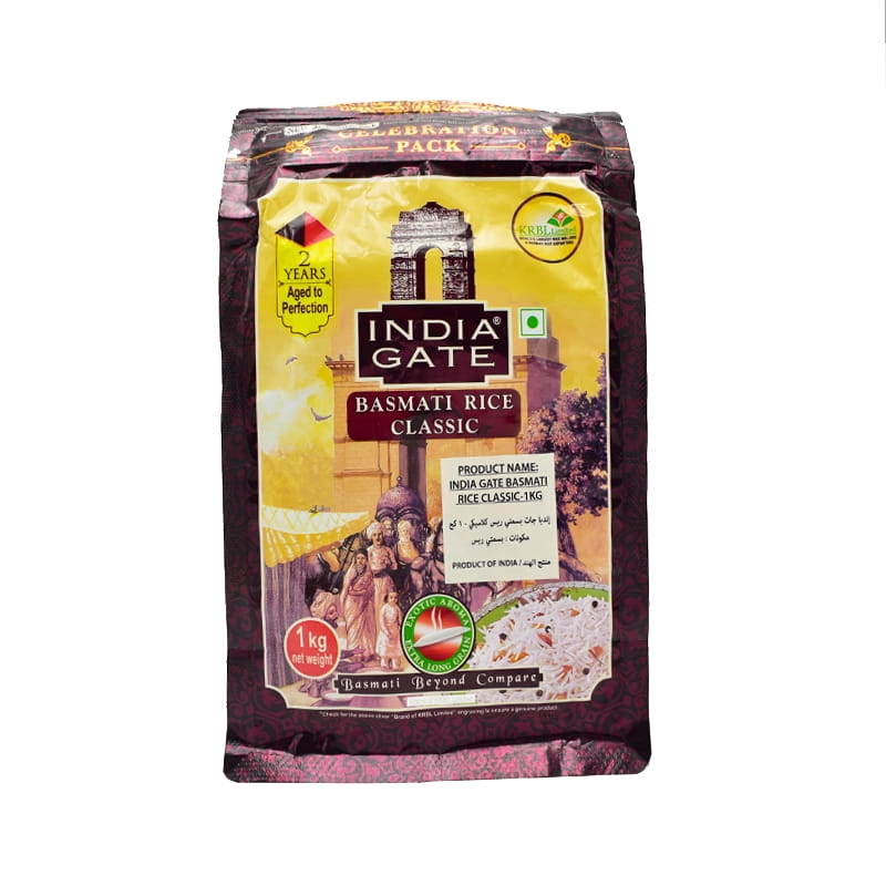 India Gate Classic Basmati Rice 1kg | Shopee Thailand