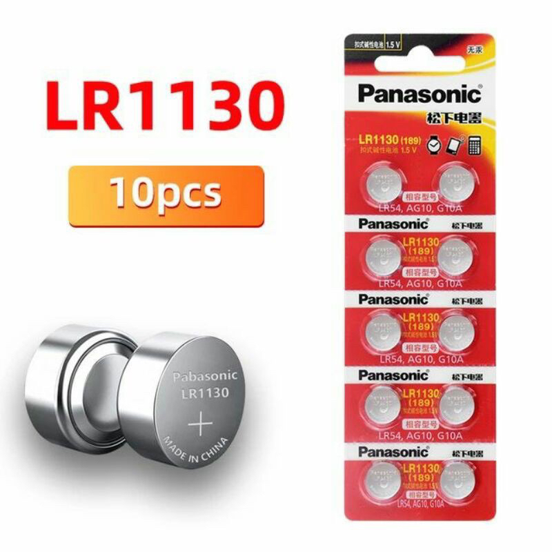 ถ่านกระดุม Panasonic (LR44,AG13,LR1154)(LR1130,AG10,LR54)(LR41,AG3,LR736)(LR43, AG12, G12A) 1.5V ...