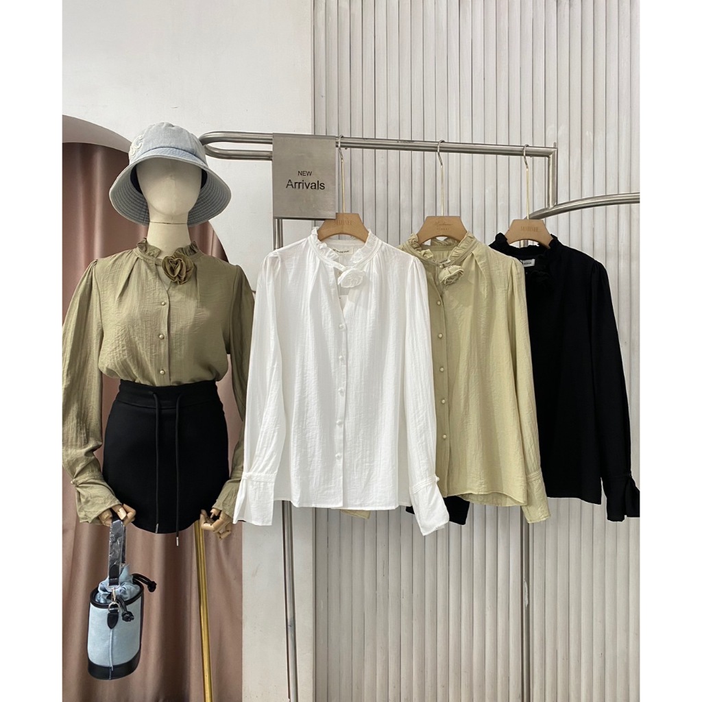 [พิมพ์โค้ด MTAWVGR ลด 60.- ] M1249 เสื้อแขนยาว สไตล์สาวเกาหลีสุดๆ 4 สี ...