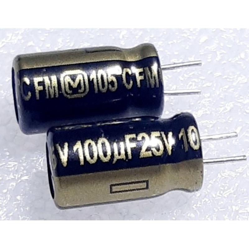 Panasonic FM 100uf 25v capacitor ตัวเก็บประจุ คาปาซิเตอร์ | Shopee Thailand