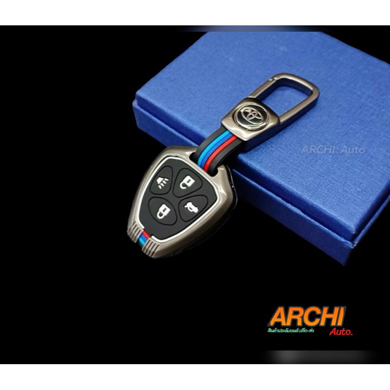 Key case TOYOTA เคสโลหะพร้อมพวงกุญแจ ตรงรุ่น Vigo innova Fortuner Altus ...