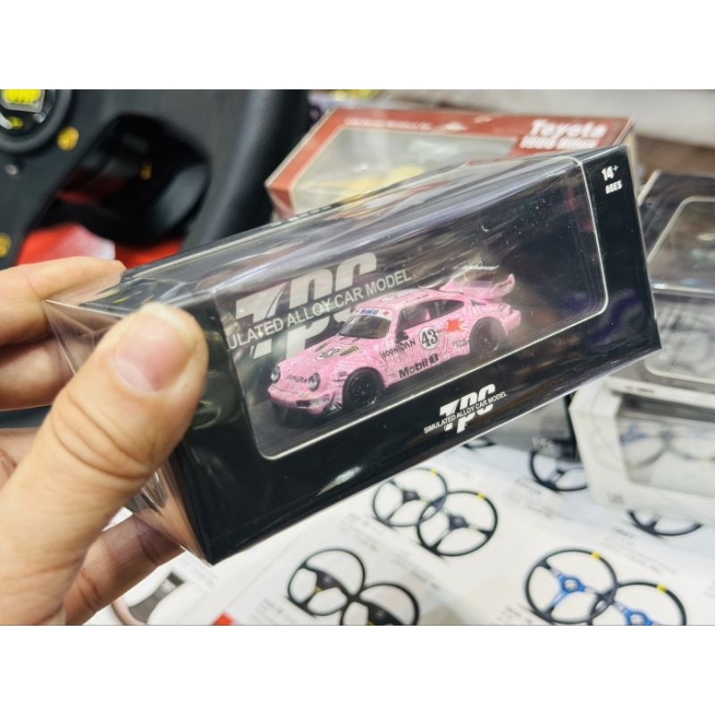 โมเดลรถยนต์ Porsche RWB964 Hoonigan pink Limited 499 PCS Scale 1 : 64 ...