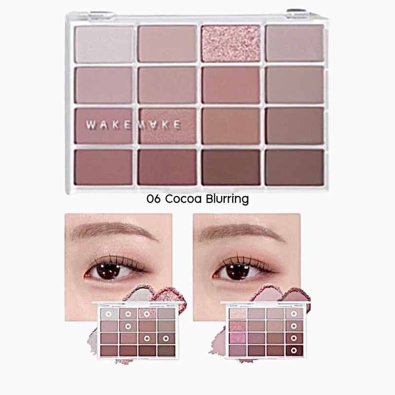 ( แท้/พร้อมส่ง) Wakemake Soft Blurring Eye Palette พาเลท 16 ช่อง | Shopee Thailand