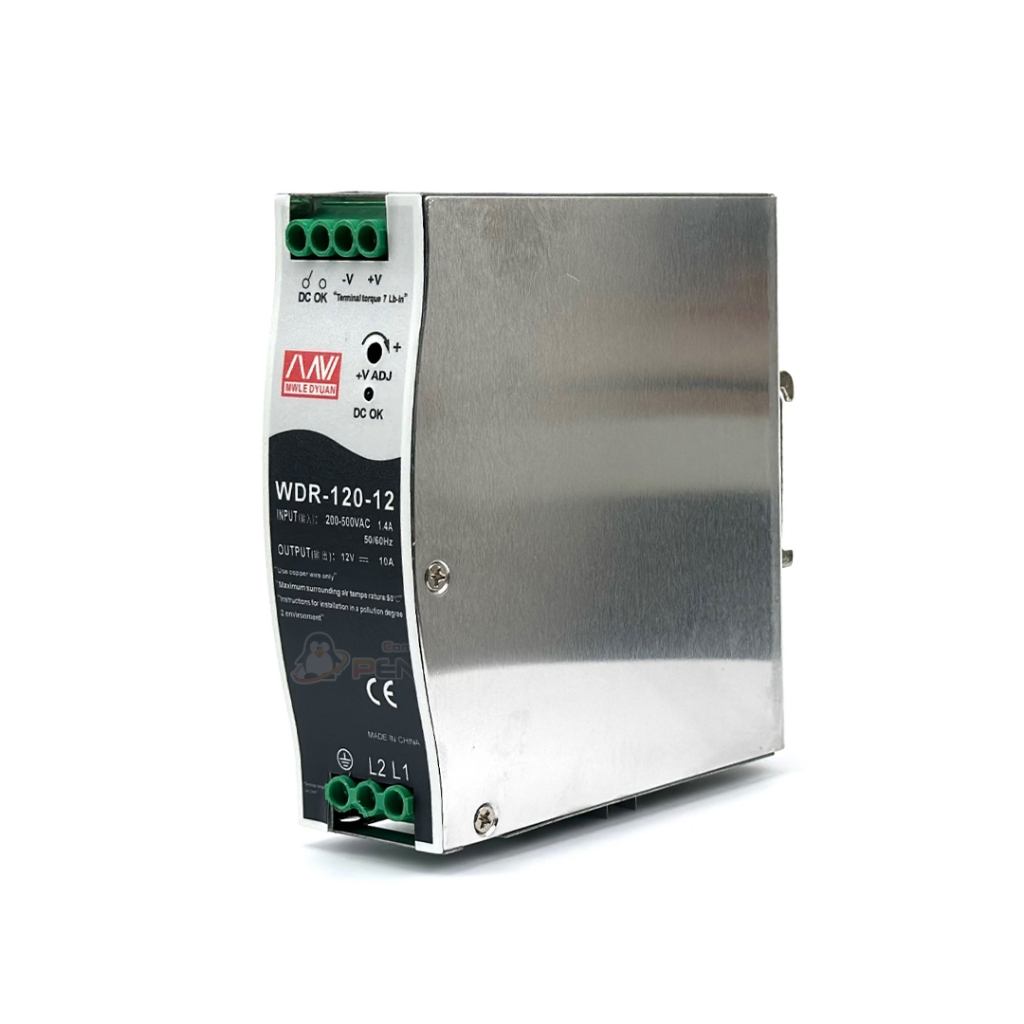 WDR-120-12 Rail Type Switching Power Supply 12V (120W) รองรับไฟ AC380V ...