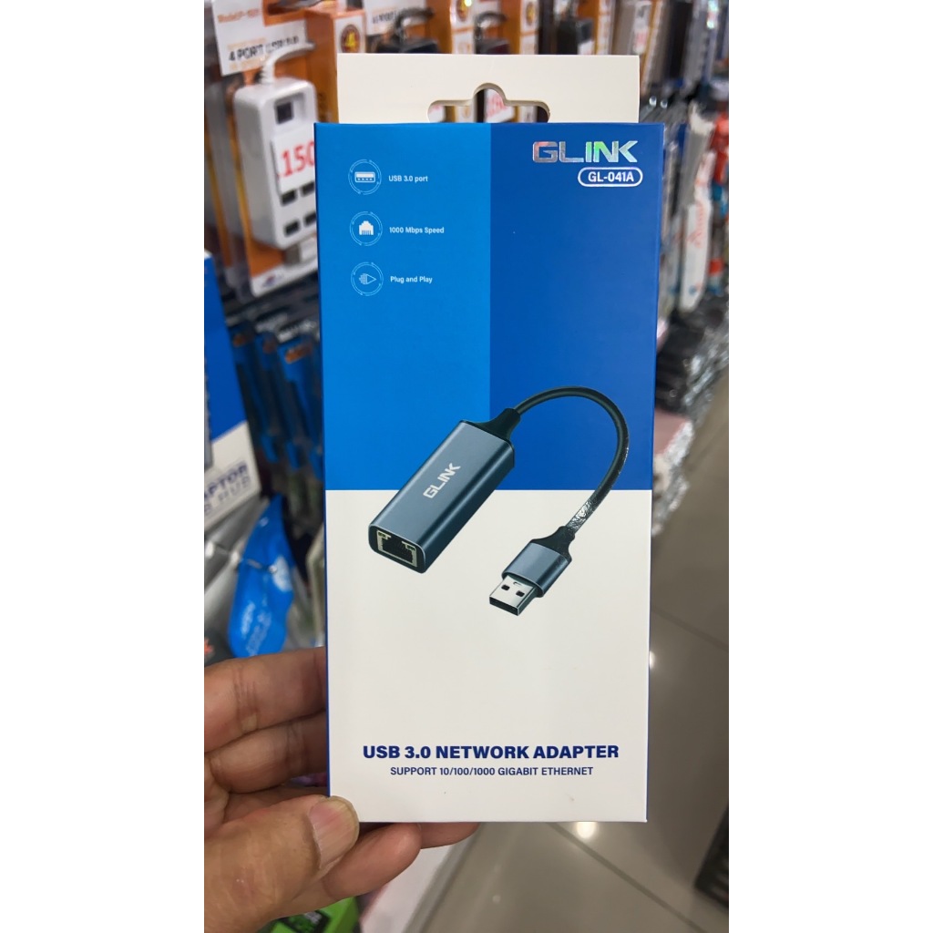 ส่งจากไทย GLINK GL-041A USB 3.0 TO Lan RJ45 ตัวแปลง USB 3.0 เป็น Lan ...