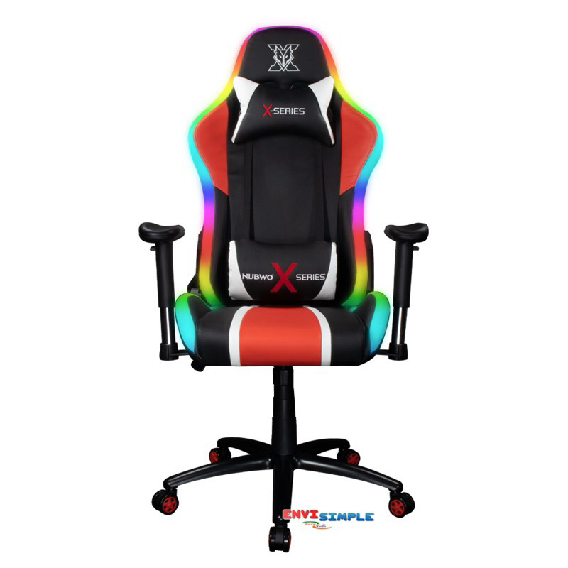 NUBWO X SERIES X113 RGB NBCH-X113 GAMING CHAIR (BLACK-RED) | Shopee ...