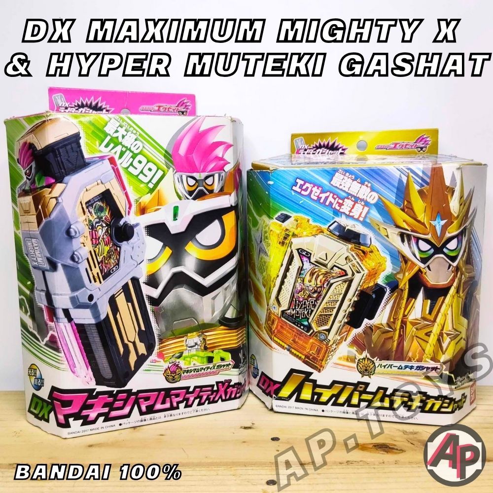 DX Maximum Mighty X Gashat & Hyper Muteki Gashat [กาแชท ร่างสุดยอด ไรเดอร์ มาสไรเดอร์ เอ็กเซด Ex ...