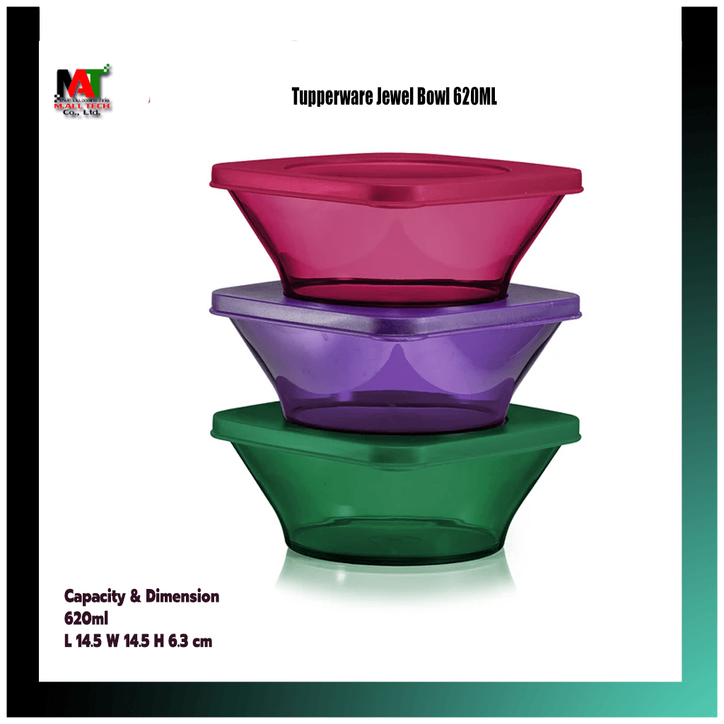 ภาชนะใส่อาหาร Tupperware Jewel Bowl 620ML ราคาต่อ 1ใบ คละสี | Shopee ...