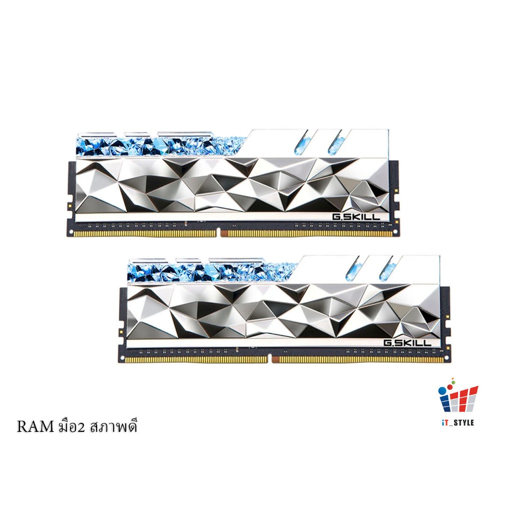 RAM (หน่วยความจำ) 16GB (8GBx2) DDR4 3600MHz RAM G.SKILL TRIDENT Z ROYAL ...