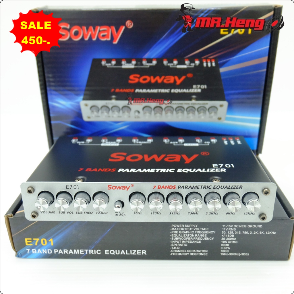 ปรีแอมป์ โม 7แบน Soway E7 ปรีปรับเสียง กลางแหลมและเบส เสียงดี พร้อมปลั๊กหลัง ปรีแยกซับ | Shopee ...