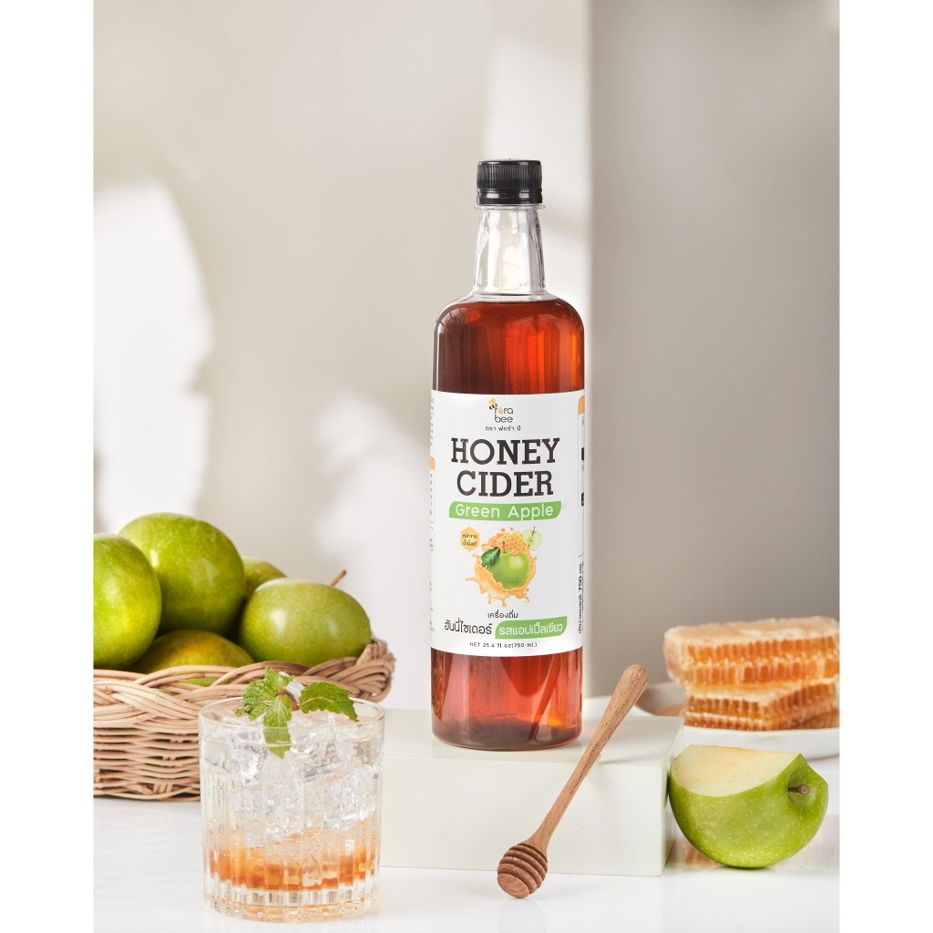 Fora Bee Drinks เครื่องดื่มฮันนี่ไซเดอร์ รสแอปเปิ้ลเขียว 750 มล. ...
