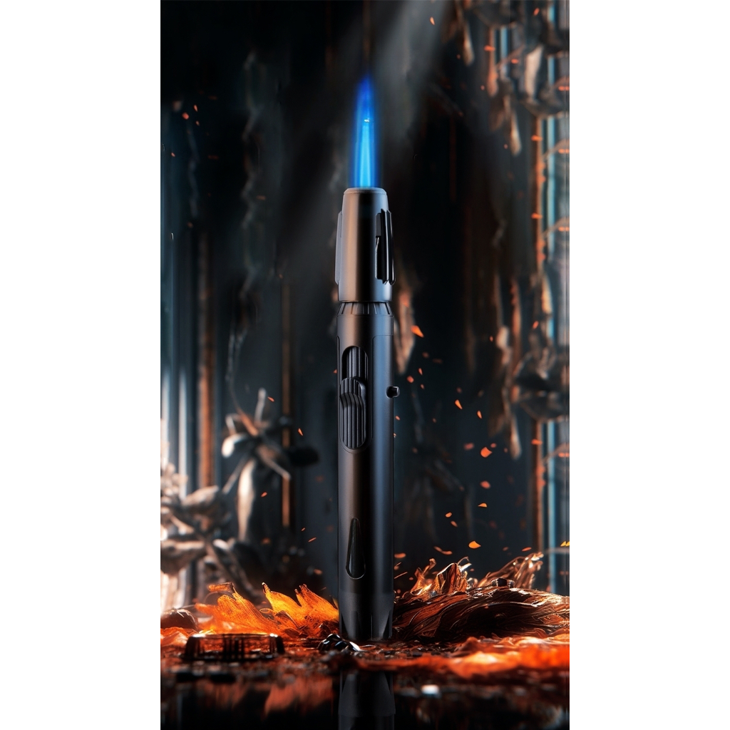 Jet Flame Fire Torch Lighter Long Gas Butane Refillable, Multipurpose ...