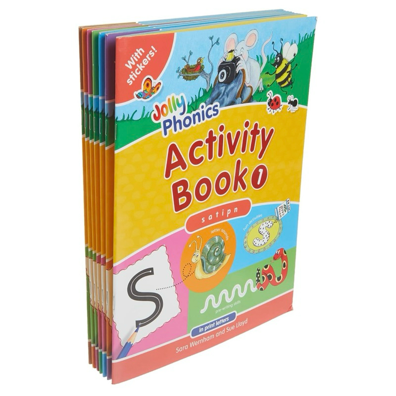 Jolly Phonics Activity Book Set: In Print Letters (1-7) | Shopee Thailand