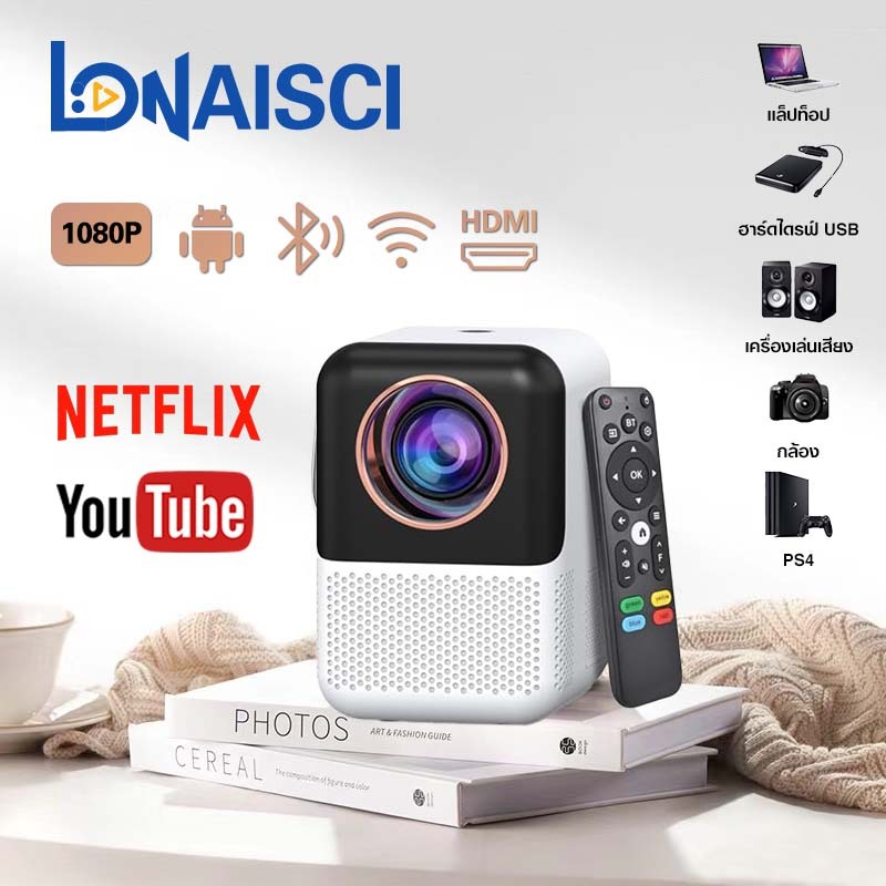 Mini Projector For Phone HDMI Android lonaisci Wireless Home Theater ...