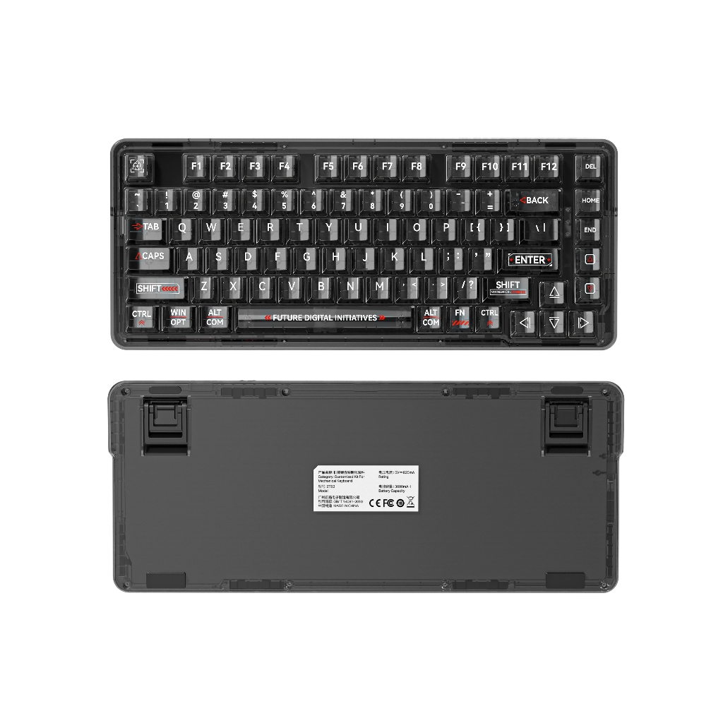Furycube ZT82 Wire Wireless Mechanical Keyboard 82 ปุ่ม RGB Backlight ...