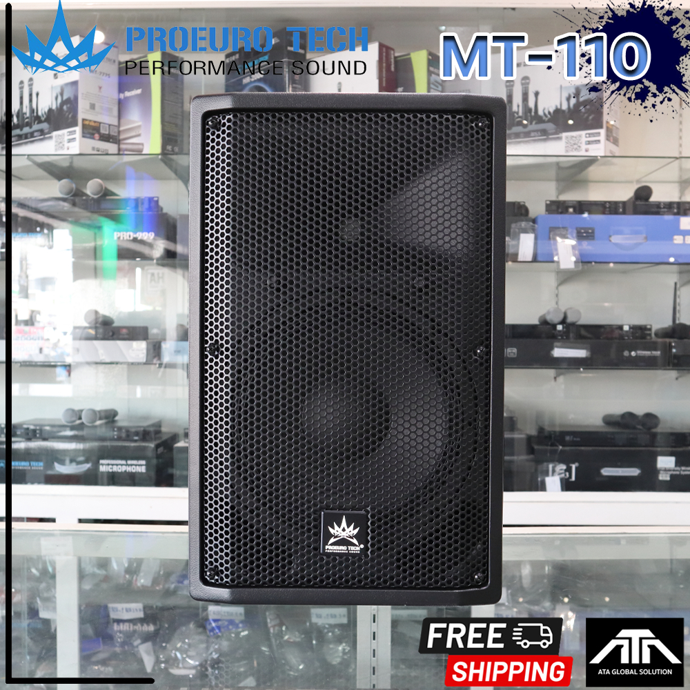 1ใบ PROEUROTECH MT-110 ตู้ลำโพง 10นิ้ว ABS 2 ทาง ลำโพงตั้งพื้นขนาด ตู้ ...