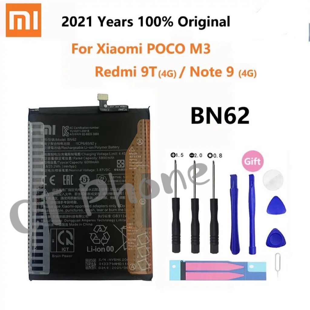 แบตเตอรี่ Xiaomi Redmi 9T (BN62) รับประกัน 3 เดือน แบต Xiaomi Redmi 9T ...