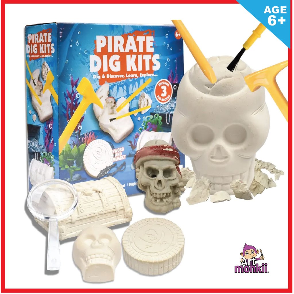 Pirate Dig Excavation Kit, Archaeology, Kids craft kits, Kids crafts ...