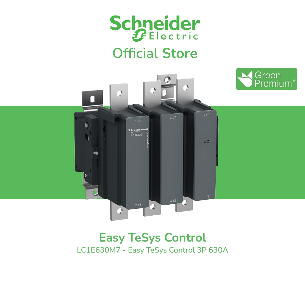 Schneider Electric Contactor,รุ่น Easy TeSys Control,LC1E,3P(3NO),AC-3,