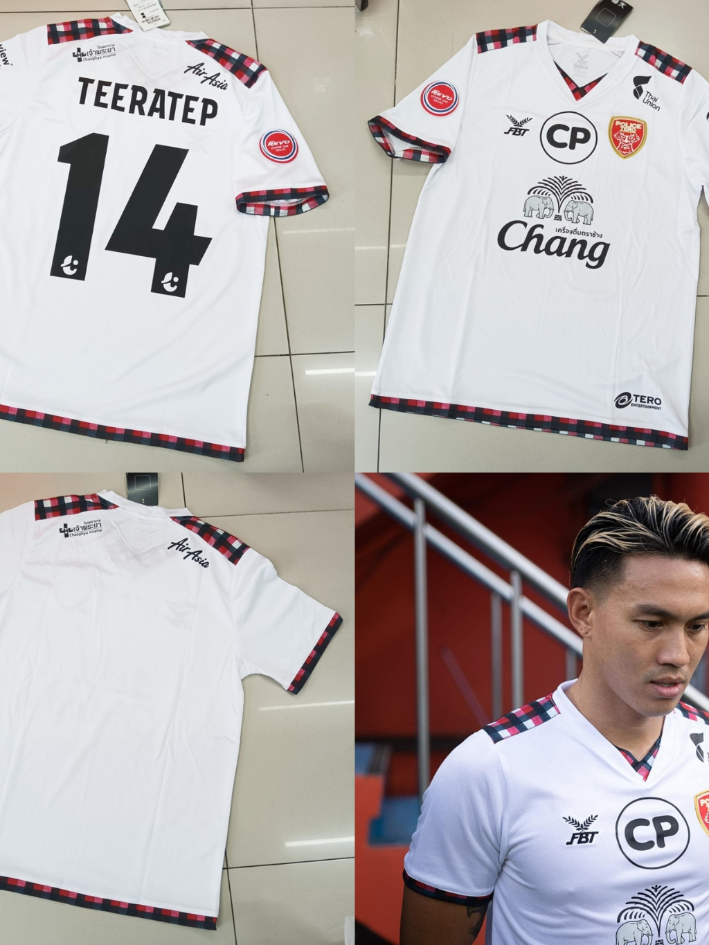 ของแท้ ป้ายห้อย เสื้อแข่ง POLICE TERO FOOTBALL CLUB สโมสร โปลิศ เทโร ...