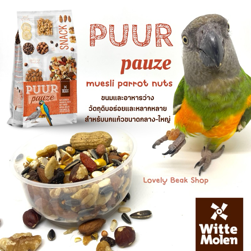Puur pauze snack muesli parrot nuts ขนมและอาหารว่าง ของว่าง สำหรับ ...