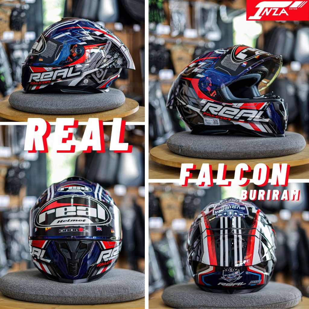 REAL HELMETS รุ่น REAL FALCON ICON ' VICTORY ' BURIRAM ' ROBOTECH ' R ...