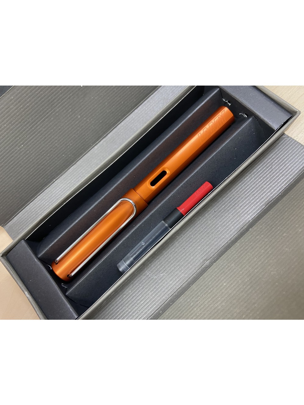 Lamy al star copper orange limited edition 2015 nib M พร้อมหลอด refill ...